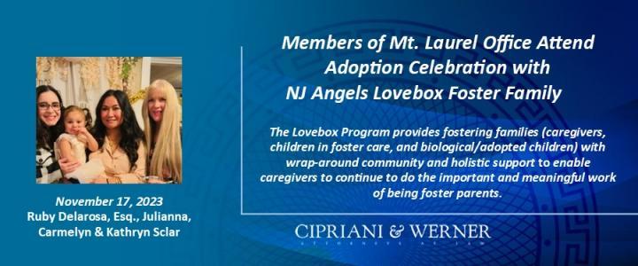 C&W Celebrates Adoption with Partnered NJ Angels Lovebox Foster Family ...